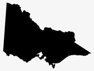 Australia, Victoria, Black, Geography, Outline, Map - Black Map Of ...