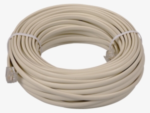 25 Foot Phone Line Cords With Connectors In Ivory Color - Rca Tp243 25 ...