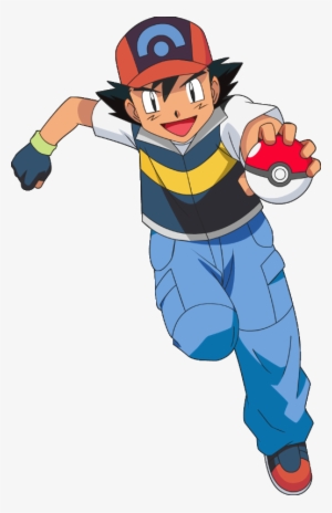 Ash Holding Poké Ball - Ash Ketchum Holding Pokeball PNG Image ...