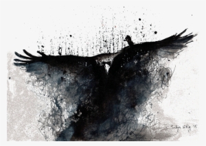 Drawing Raven Eye - Abstract Raven PNG Image | Transparent PNG Free ...