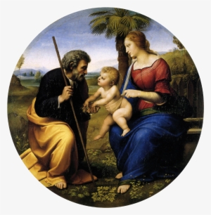 Raphael Holy Family - Holy Family Painting Raphael PNG Image ...