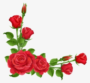 Rose Flowers Frame - Frame Rose Flower Png PNG Image | Transparent PNG ...