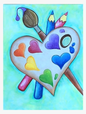 Love Heart Palette - Palette PNG Image | Transparent PNG Free Download ...