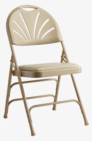 Samsonite 3000 Series Beige Fan Back Padded Folding - Folding Chair Fan ...