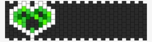 Heart Shaped Minecraft Creeper Kandi Pattern - Minecraft PNG Image ...