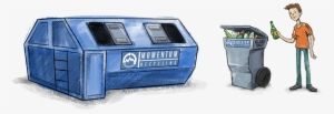 Deposit Your Glass In An Area Glass Drop-off Bin Or - Recycling PNG ...