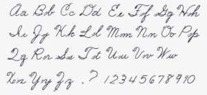 Calligraphy Pen Text Clipart Png - Cursive Alphabet Letters PNG Image ...