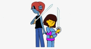 Frisk And Undyne - Wiki PNG Image | Transparent PNG Free Download on ...