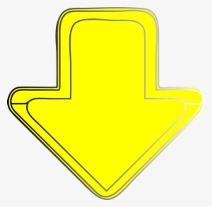 Yellow Arrow Down Clip Art - Transparent Background Yellow Arrow Png ...