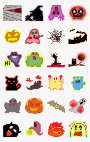 Scary Ghost Emoticon Nightmare Halloween - Sticker PNG Image ...