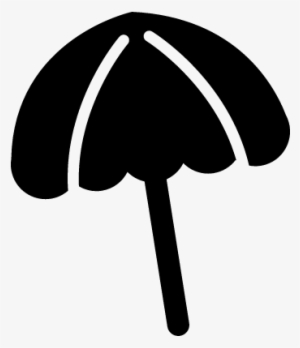 Black Beach Umbrella Vector - Guarda Sol Icon Png PNG Image ...