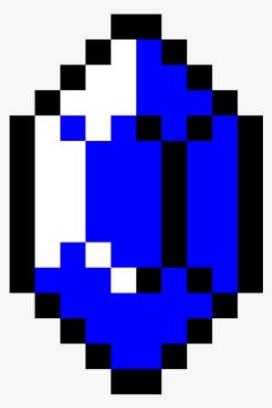 Blue Rupee - Zelda Rupee Pixel Art PNG Image | Transparent PNG Free ...
