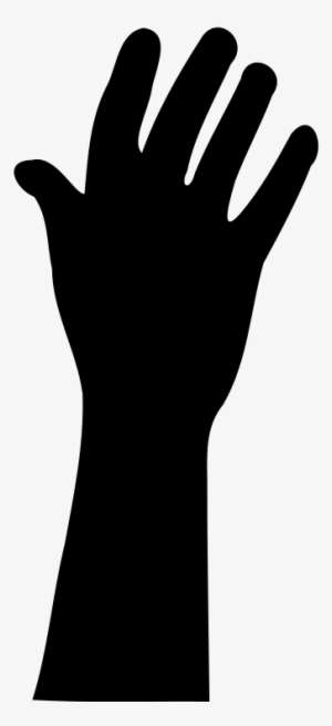 Raise Your Hand At The Silhouette - Arm Raised Clipart PNG Image ...