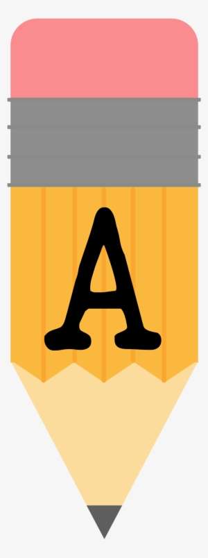 Pencil Alphabet Banner A - Pencil Banner Printable Banner School PNG ...