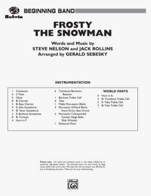 Frosty The Snowman Thumbnail - Caribbean Christmas Music Sheet Michael ...