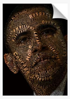 Barack Obama Typeface - Typeface Art PNG Image | Transparent PNG Free ...