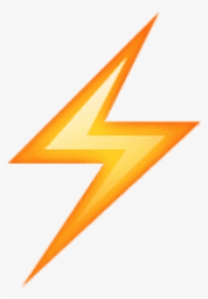 Ios Emoji High Voltage Sign Png Free Png Images Toppng - Lightning Bolt ...