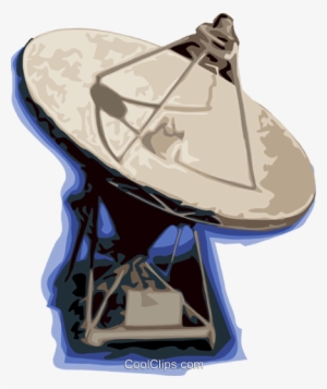 Large Satellite Dish Royalty Free Vector Clip Art Illustration - Rede ...