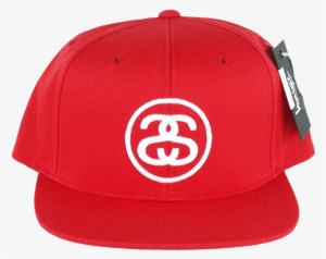 Stussy Ss Link Cap Red - Ss Link Snapback Hat PNG Image | Transparent ...