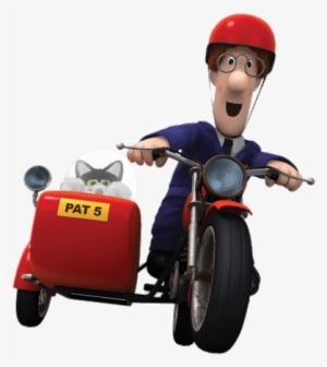 Descargar - Postman Pat Motorbike And Sidecar PNG Image | Transparent ...