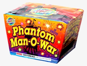 Phantom Fireworks® Phantom Man O War, 12 Giant Shots - Snack PNG Image ...