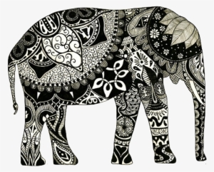 Elephant, Animal, And Art Image - Indian Elephants Patterns PNG Image ...