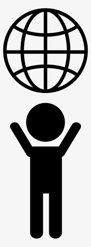 Earth Grid Over A Boy Silhouette Comments - Earth Globe Logo PNG Image ...