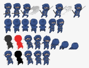 Hellowhowru On Twitter - Chibi Ninja Sprite Sheet PNG Image ...