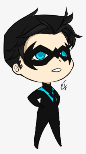 Nightwing Clipart Chibi - Robin Dick Grayson Chibi PNG Image ...