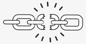 Broken Chains Logo 4 By Theodore - Broken Chain White Icon PNG Image ...