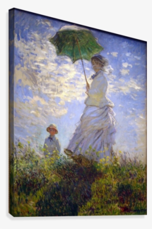 Monet Umbrella Canvas Print - National Gallery Of Art PNG Image ...