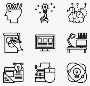 Design Thinking - White Icons Png PNG Image | Transparent PNG Free ...