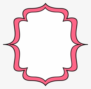Full Page Pink Double Bracket Frame - Pink Bracket Frame Clipart PNG ...