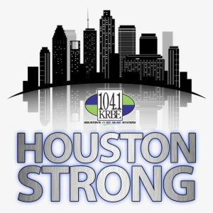 Houston Strong - Houston Texas Skyline Silhouette PNG Image ...