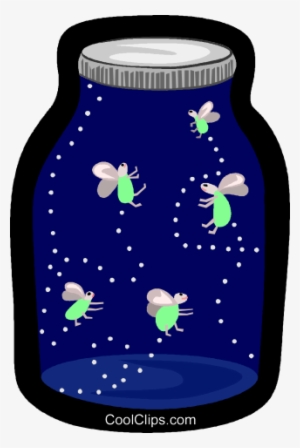 Fire Fly In Jar Royalty Free Vector Clip Art Illustration - Fireflies ...