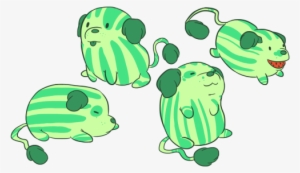 Transparent Watermelon Pups~ - Dog PNG Image | Transparent PNG Free ...