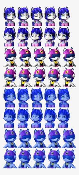 Fox Mccloud Sprites - Star Fox Krystal Sprite PNG Image | Transparent ...