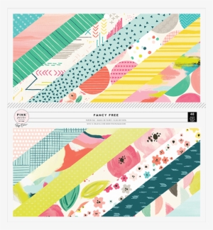 Patterned Paper - Pink Paislee Fancy Free Paper Pad PNG Image ...
