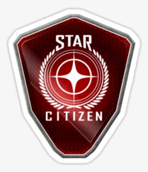 "star Citizen Logo, Red" Stickers By Longdude100, Redbubble - Star ...