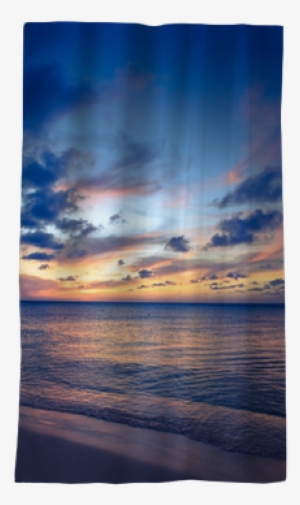 Beautiful Beach Scene With Sea And Sunset Sky Blackout - Mare E Cielo ...
