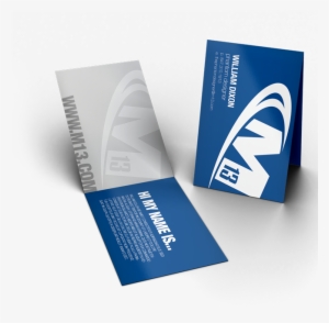 Foldable Business Card - Double Folded Business Card PNG Image ...