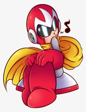 Proto Man Commission By 8 Bit Britt - Chibi Protoman PNG Image ...