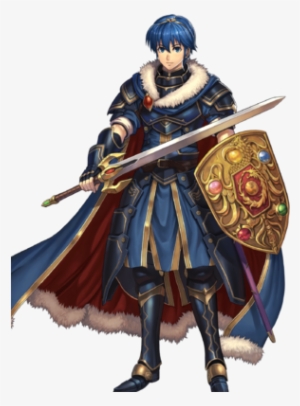 Marth Hero-king Face - Fire Emblem Heroes Marth PNG Image | Transparent ...