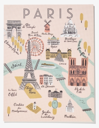 Paris Map - Rifle Paper Co Paris PNG Image | Transparent PNG Free ...