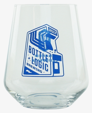 Bottle Logic Stemless Teku Glass - Bottle Logic Brewery Glass PNG Image ...