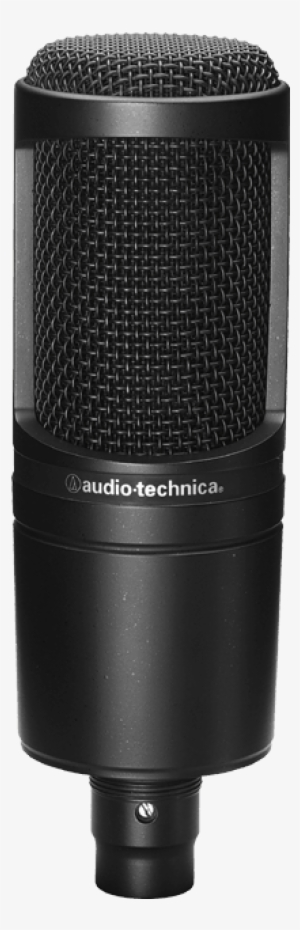 Studio Microphone Png - Audio-technica At2020 - Microphone - Black PNG ...