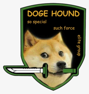 Doge Hound So Specia Such Force - Doge With A Gun PNG Image ...