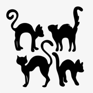 Vintage Halloween Cat Silhouette
