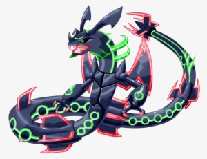 Megarayquaza Chrisj Alejo Rayquaza Transparent Shadow - Dark Mega ...