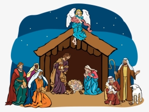 Vector Transparent Clipart Nativity Scene - Belen For Christmas Design ...